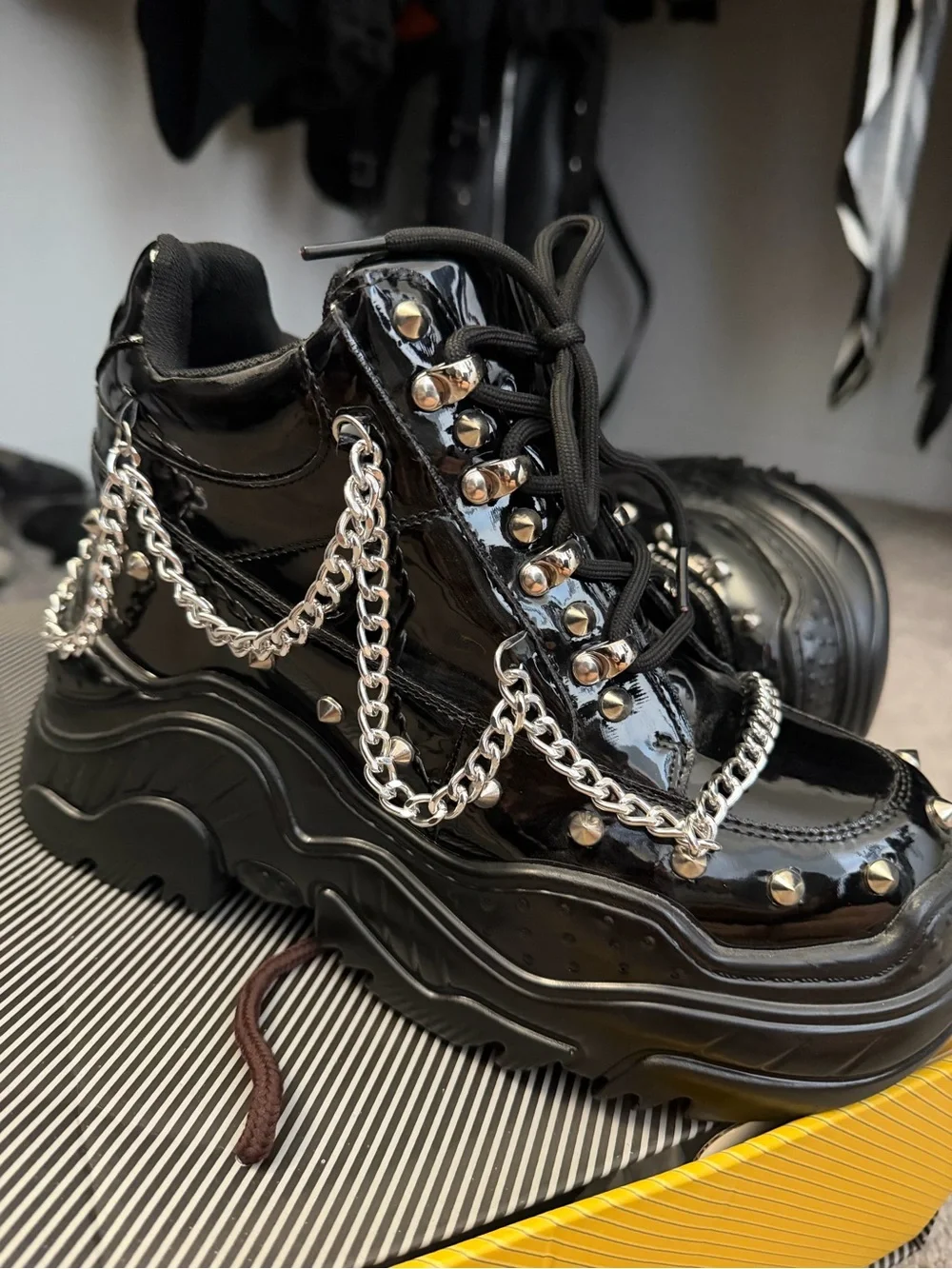 Anthony Wang | Shoes | Wtf Space Candy By Anthony Wang Black Patent ...